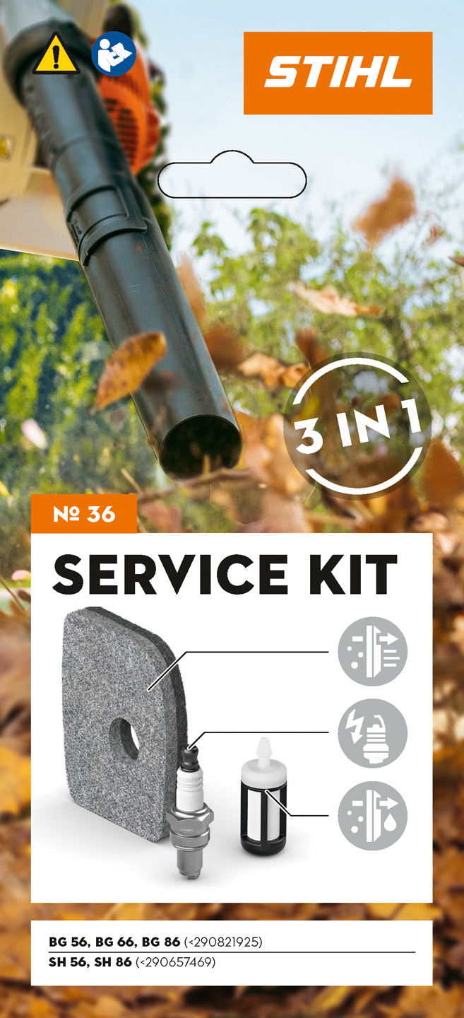 Service Kit 36 voor BG 56, BG 66, BG 86, SH 56 en SH 86 | STIHL